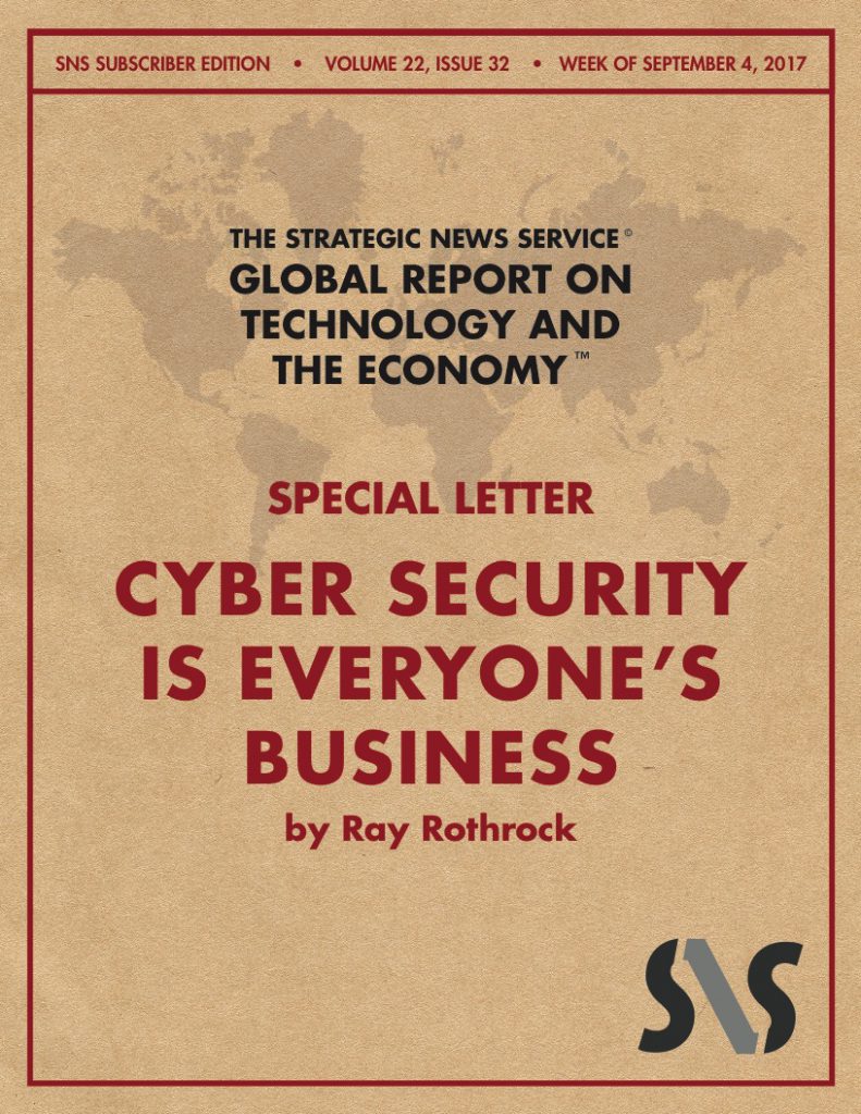 SNS: Special Letter: Cyber Security Is Everyone's Business - Strategic ...
